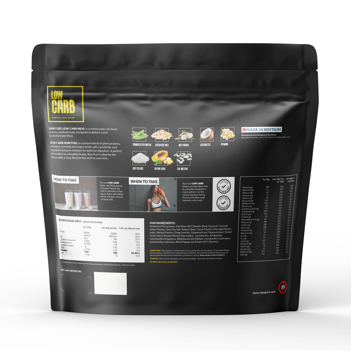 Raw Fuel Low Carb Meal | Raw Sport