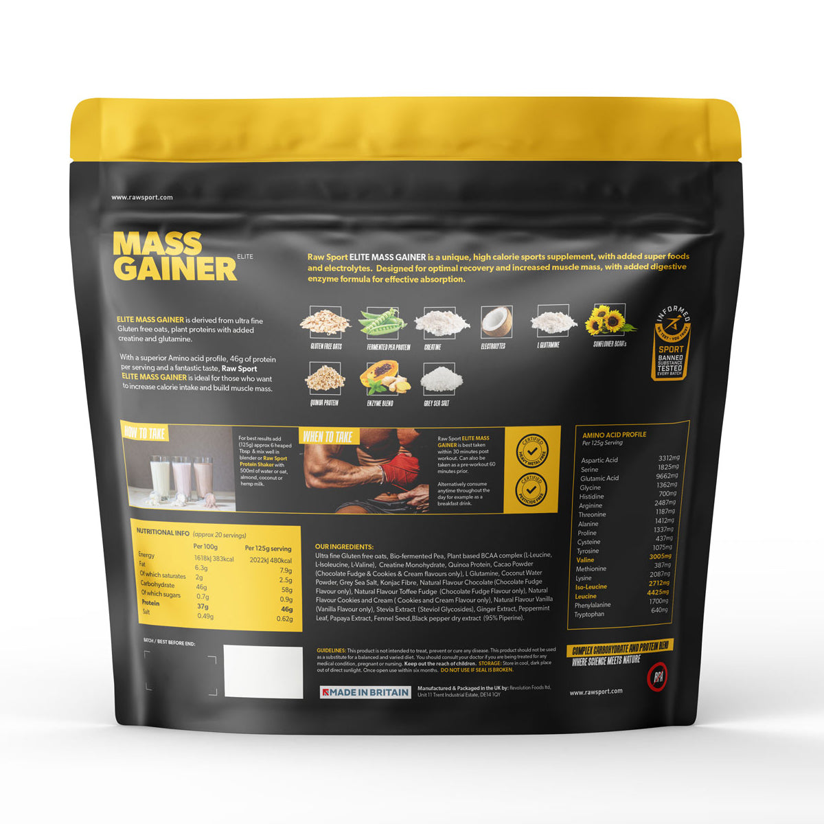 Mass Gainer Professional | Informed Sport | Raw Sport